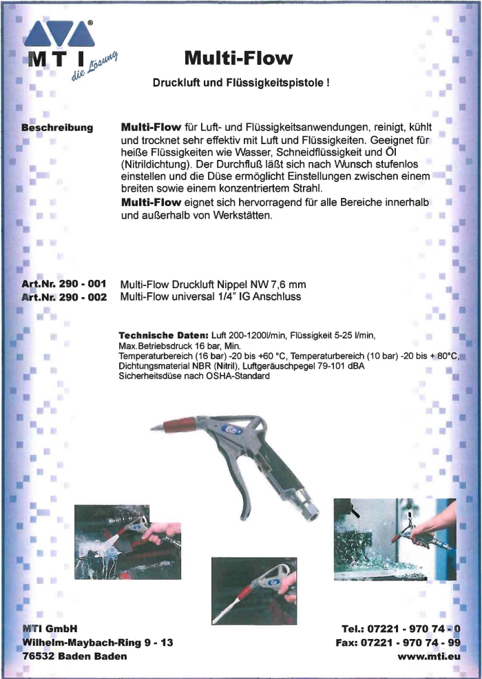 MTI GmbH Baden Baden - Handwerkzeuge|Multi-Flow